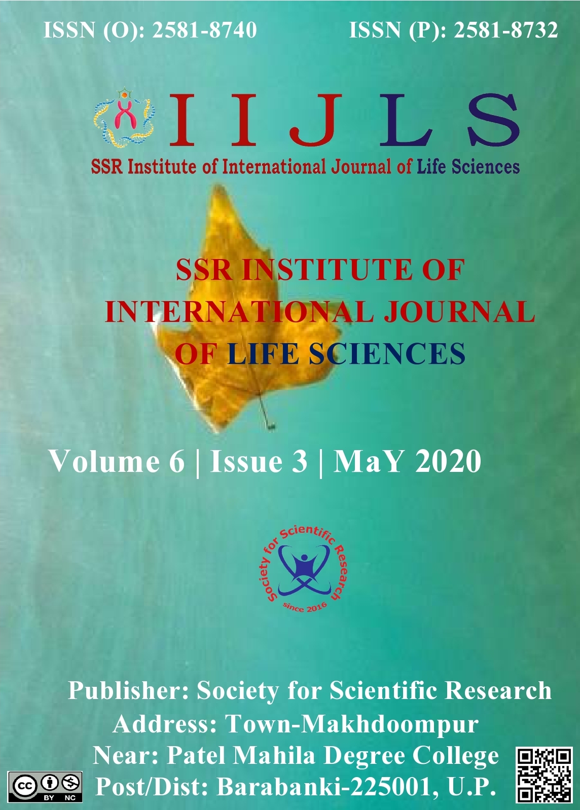 SSR Institute of International Journal of Life Sciences (SSR-IIJLS)